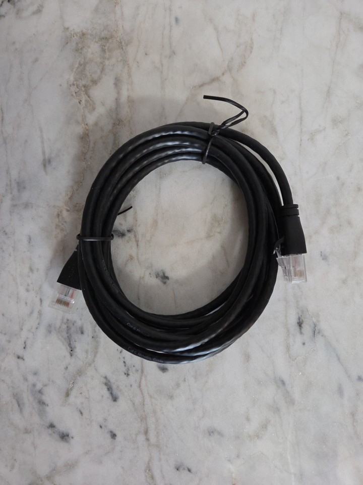 10 FT Cat6 Ethernet Patch Cord Black LAN Cat 6 Cable RJ45 Internet ...