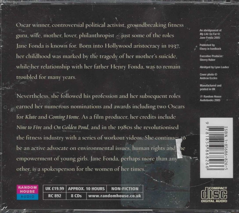 Jane Fonda - My Life So Far Audio CD (8 Discs) - Brand New Sealed ...