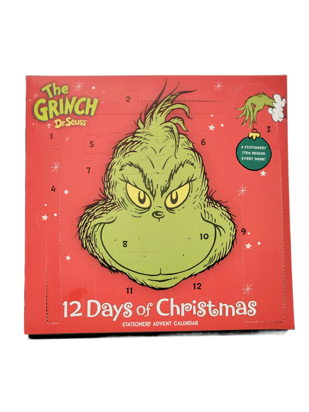 The Grinch Stationery Advent Calendar 12 Days of Christmas Countdown ...