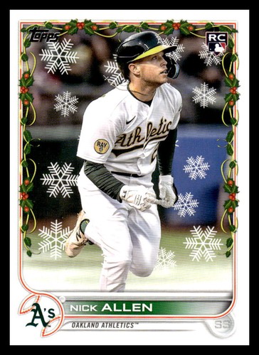 2022 Topps Holiday Nick Allen Rookie HW38 Oakland Athletics | eBay