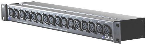 ART P16 16-Channel Rack Mount XLR Balanced Patch Bay for Live, Studio ...