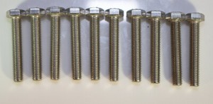 M5 X 0.8 X 25mm Stainless steel hex head metric 10pcs | eBay