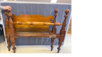 Antique Rope Bed – Solid Wood – Headboard, Footboard & Side Rails | eBay