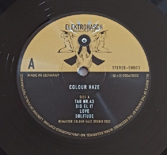 COLOUR HAZE s/t Colour Haze LP Black Vinyl Album - NEW Stoner Psych ...