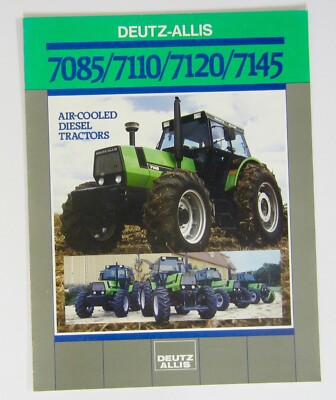 Vintage Deutz Allis 7085 7110 7120 7145 Tractor Brochure | eBay