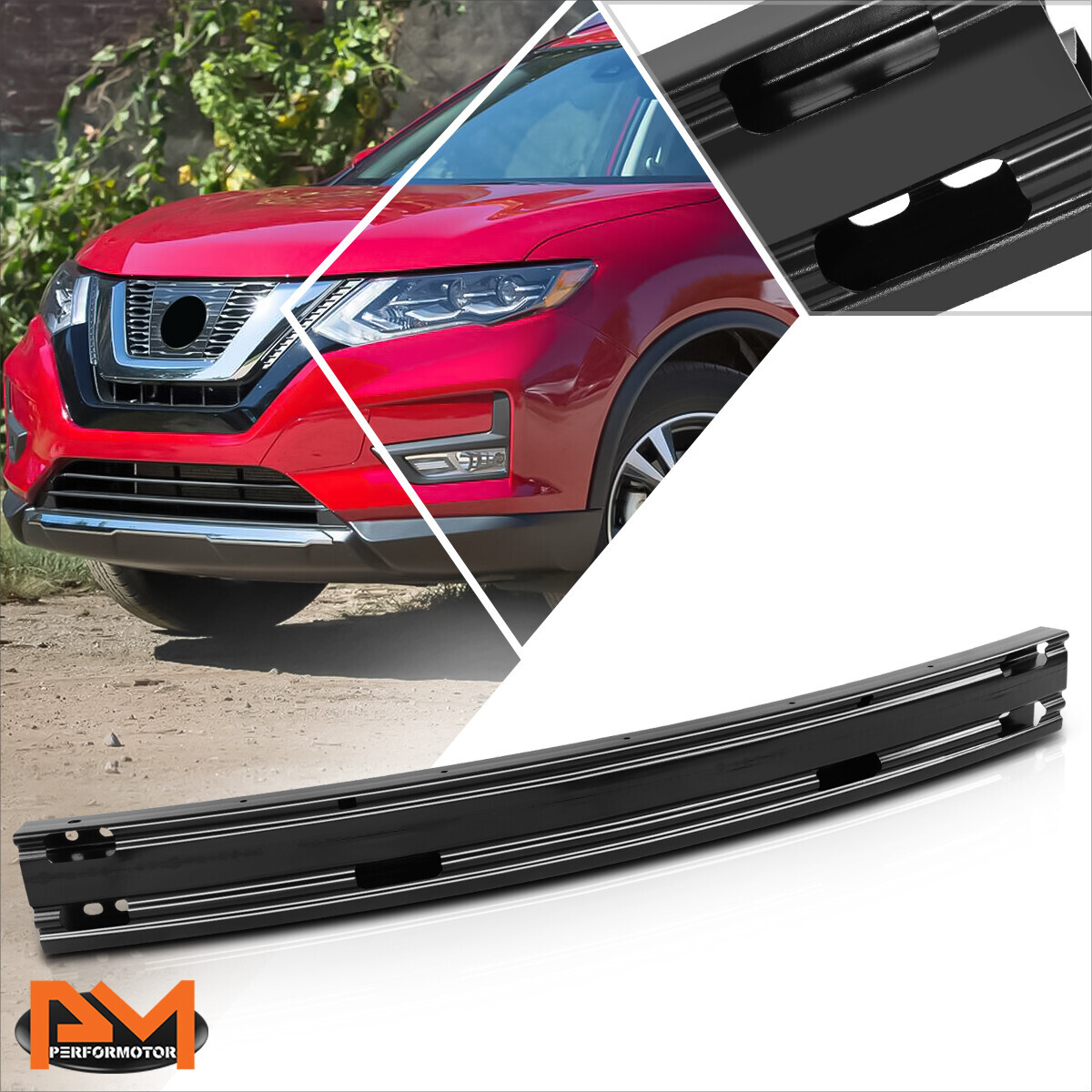 For 17-20 Nissan Rogue Factory Style Rear Bumper Reinforcement Impact ...