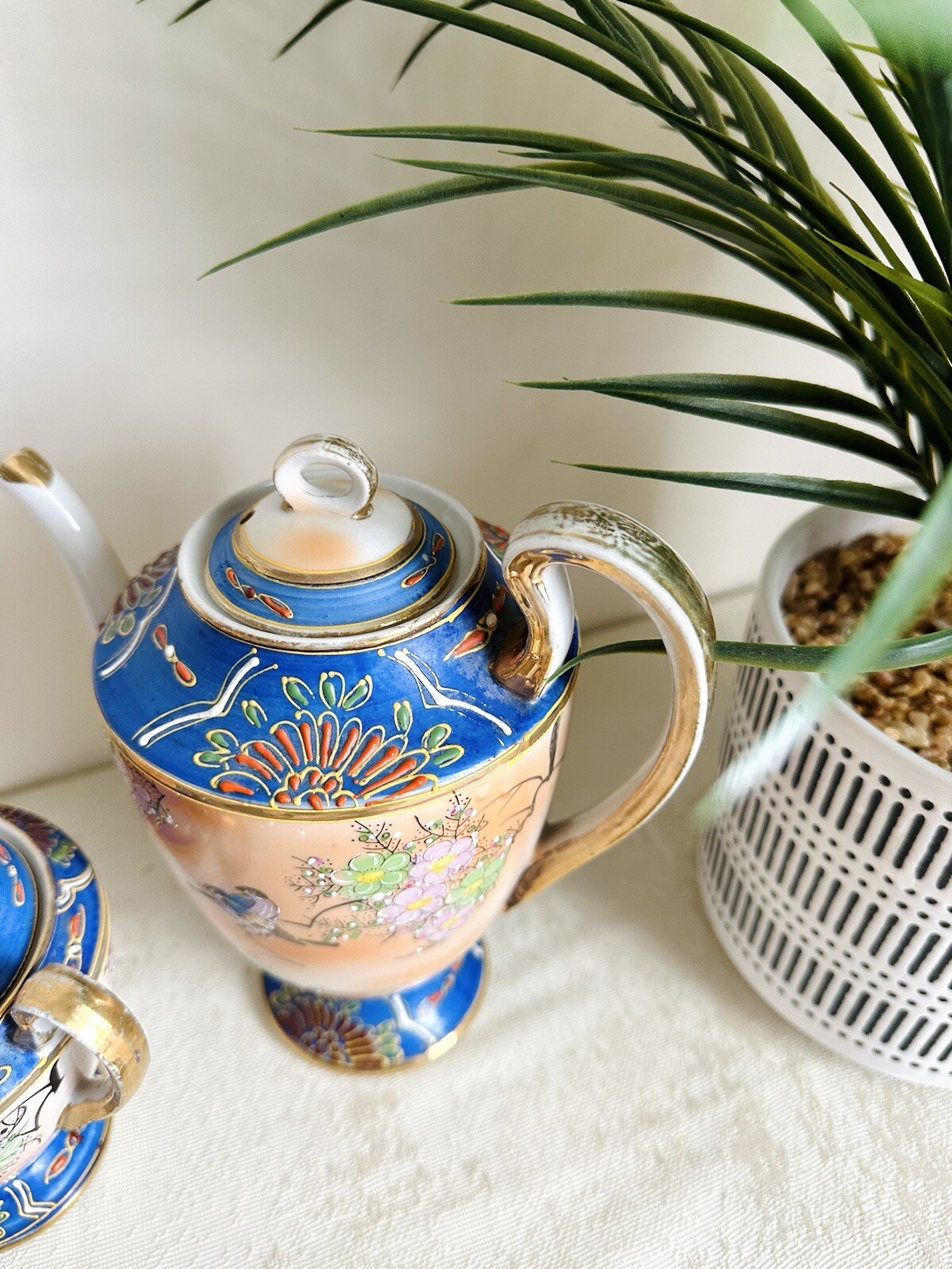 Vintage japan Genuine Samurai China hand Painted Coffe/tea Set ...