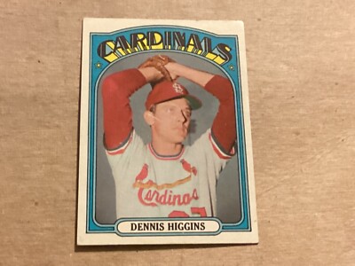 1972 Topps Baseball Dennis Higgins #278 - Near Mint - Great Corners ...