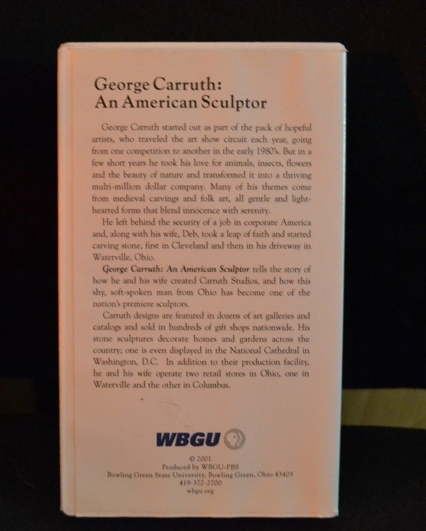 George Carruth American Sculptor VHS Stone Garden Sculptures WBGU PBS ...