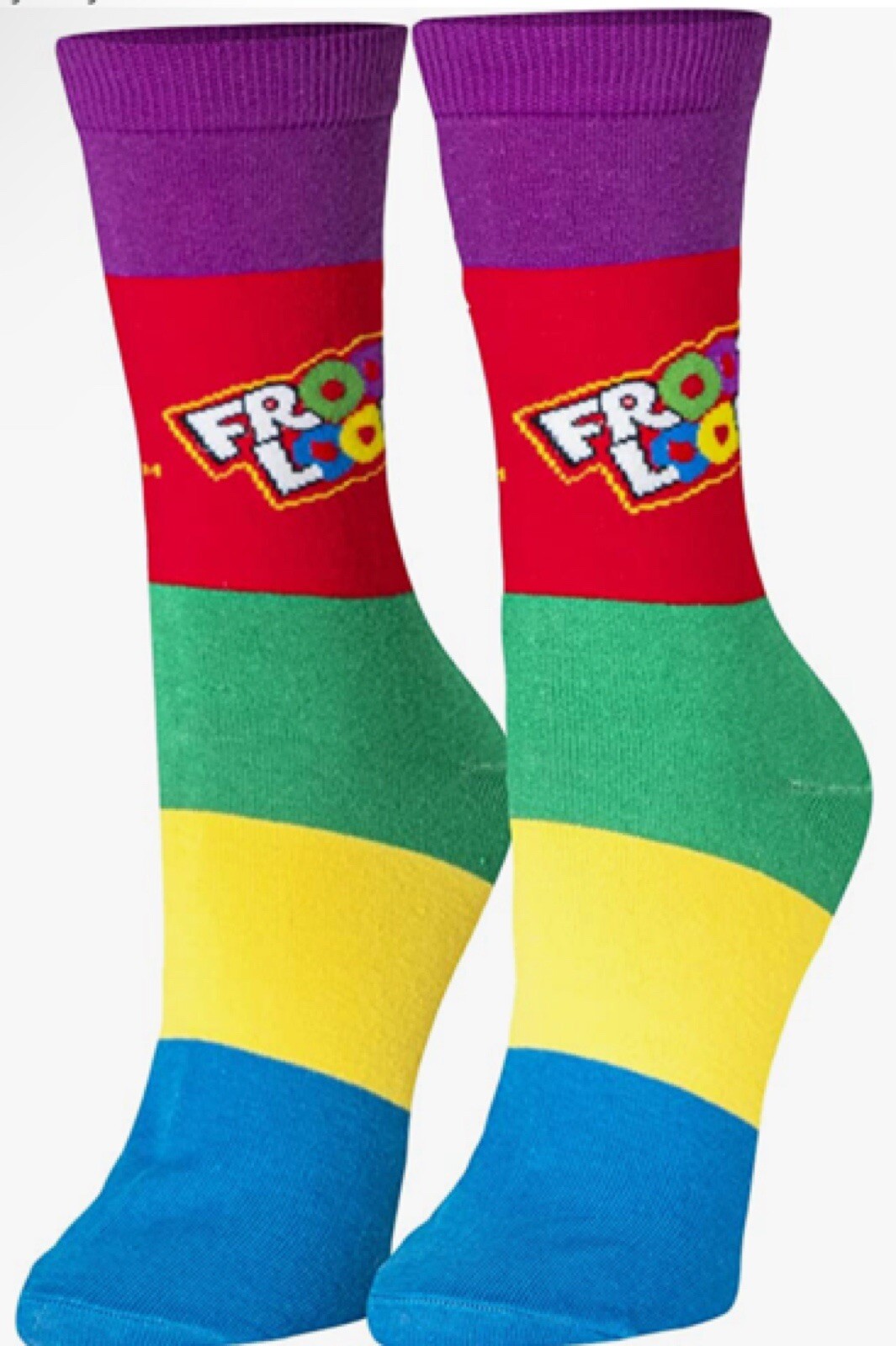 New KELLOGGS FROOT LOOPS MENS NOVELTY CREW SOCKS SHOE SIZE 6-12 | eBay