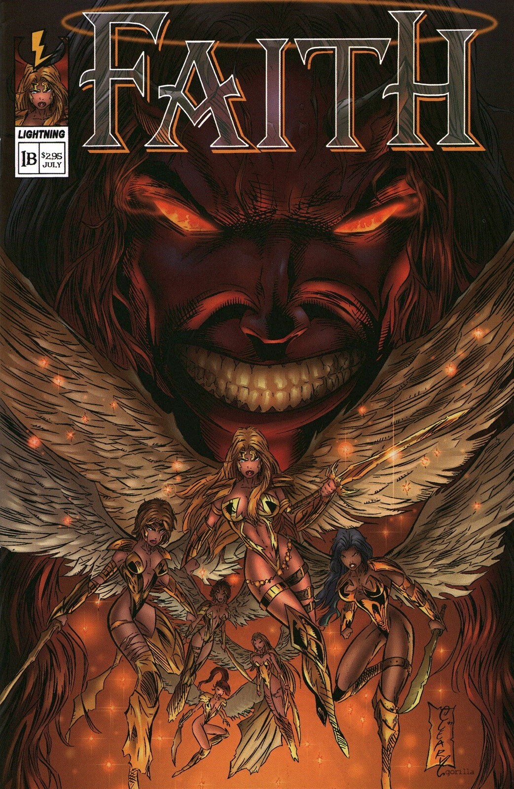 Vintage Lightning Comics FAITH Comic Book issue #1B (1997) High Grade ...