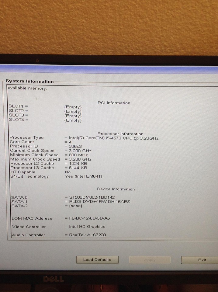 DELL OPTIPLEX 3020 MT i5 4570 3.20Ghz Computer w/500GB HD, 16GB, DVDRW ...