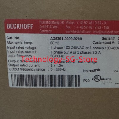 New BECKHOFF AX5201-0000-0200 server Driver | eBay