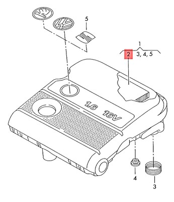Genuine VW SEAT SKODA AUDI Bora Variant 4Motion Caddy air filter ...