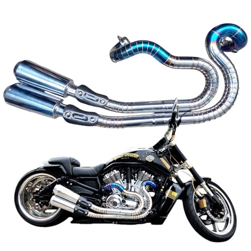 Harley Davidson VRod Night rod VRSCA V-Rod muffler pipe Full Exhaust ...