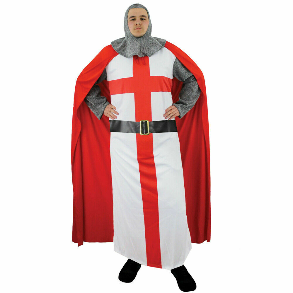 ENGLAND EUROS 2024 ST GEORGES DAY FANCY DRESS COSTUME KNIGHT ...