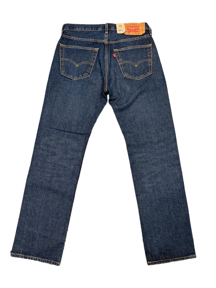 Levi's Men's 501 Original Jeans Dark Wash Blue 005013402 | eBay