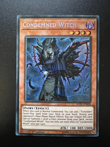 Condemned Witch SOFU-EN028 Secret Rare 1st Edition Near Mint Yugioh | eBay