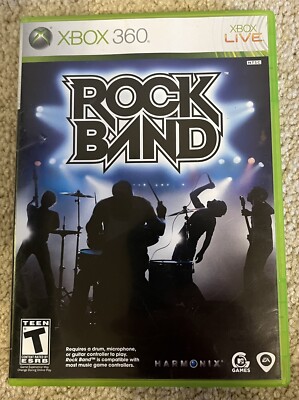 Rock Band Microsoft Xbox 360 - Disc, Case, & Manual Included (No ...