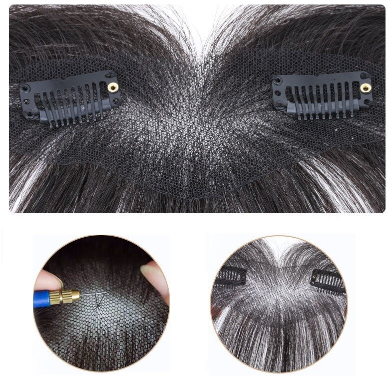 100%Human Hair Free Parting Hair Topper,Super Thin and Breathable,Top ...