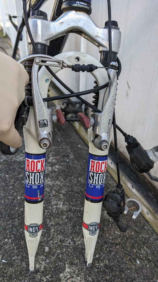 Raleigh M-4000 Aluminum Oversized 7005 Mountain Bike Frame USA w/Rock ...