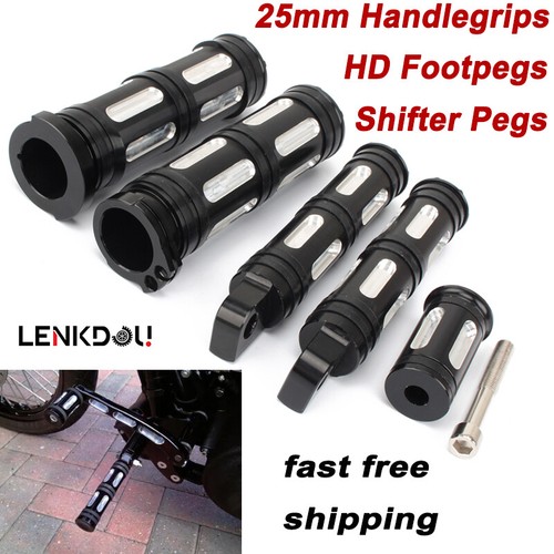 Footrest Footpeg Shifter Peg Hand Grip For Harley Sportster XL 883 Dyna ...