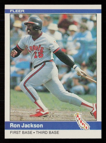 1984 Fleer Ron Jackson #521 California Angels Baseball Card | eBay