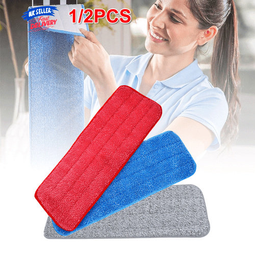 1/2x Absorbent Cloths Replacement Flat Microfiber Cleaning Pads Refill ...