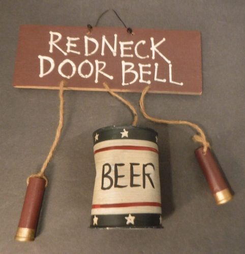 Redneck Doorbell Beer Can 12 Gauge Shot Gun Shells Door Chime Country ...