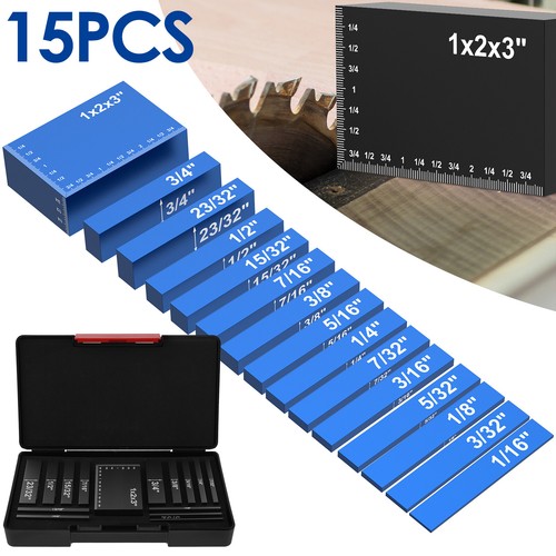 15x Setup Blocks Height Gauge Set 4inch High Precision Bar Blocks Size ...