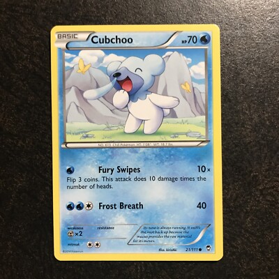 Cubchoo Tcg Card