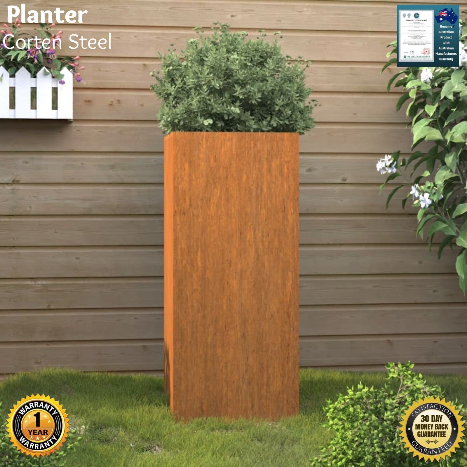 Steel Frame Planter Garden Raised Bed Anti Corrosive Plant Flower Pot ...