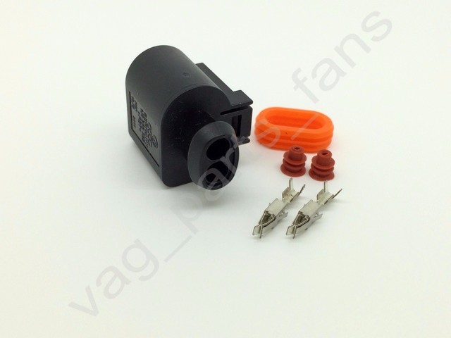 1j0973722 2 Pins Plug Flat Contact Housing Mating Connector for VAG VW ...