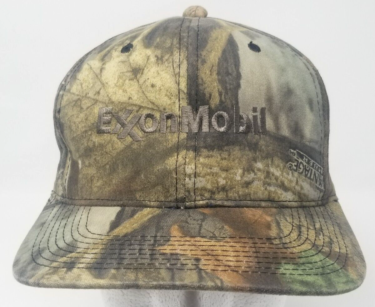 Vintage, EXON MOBIL, Camo, Snap-back, YoungAn Hat, Baseball Hat | eBay