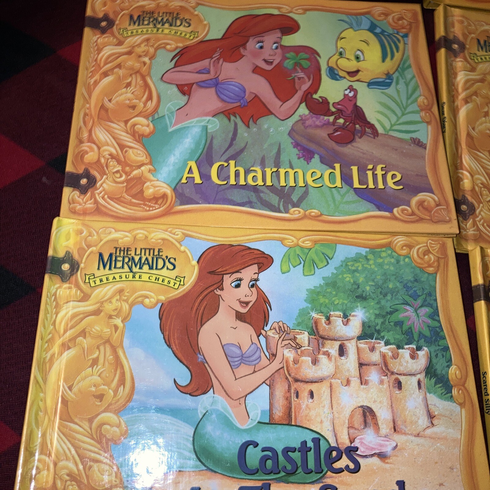 Disney The Little Mermaid Treasure Chest Lot of 6 Hardcover Books by ...