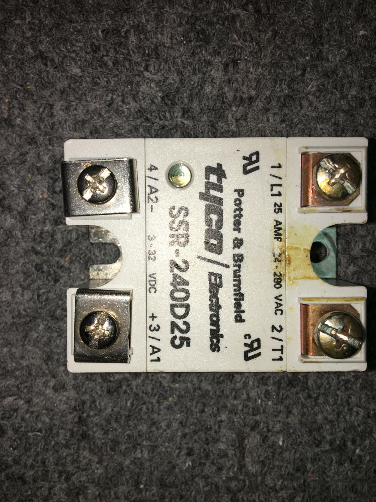 Relay Solid State Potter Brumfield SSR240-D25 Input 3-32VDC Out 24 ...