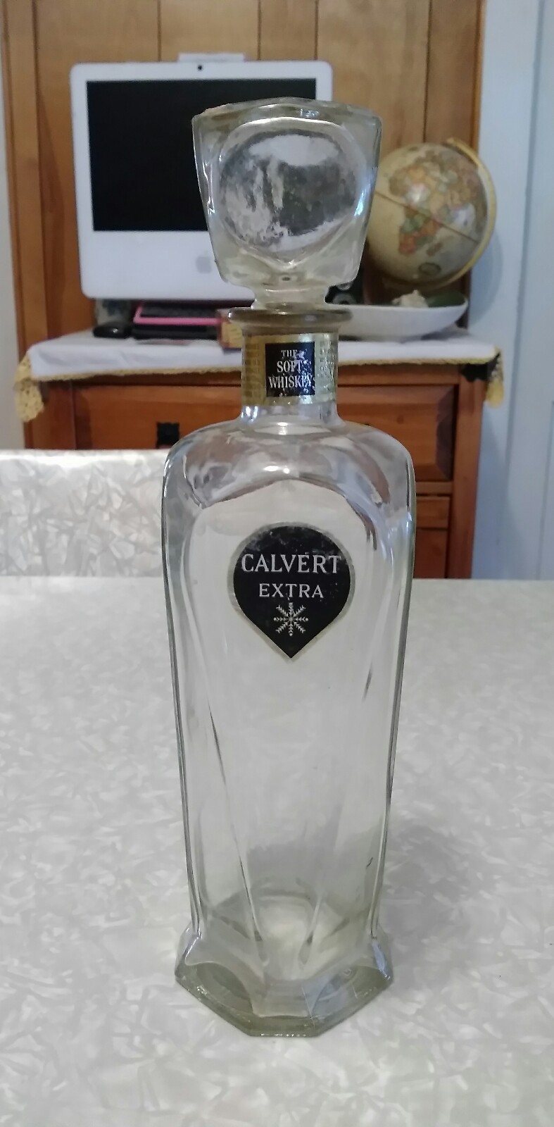 Vintage Calvert Extra whiskey decanter bottle. lot 1. | eBay