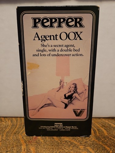 Pepper Vestron VHS rare cult Agent OOX bond parody TESTED | eBay