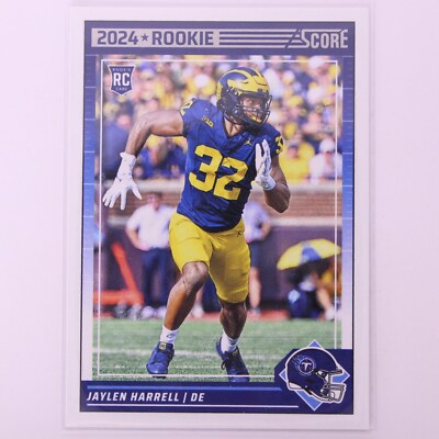 2024 Score Football NFL Jaylen Harrell RC #385 Titans | eBay