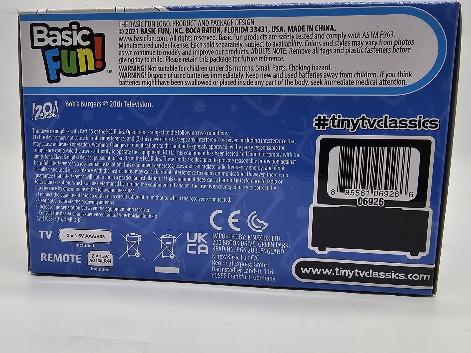 Basic Fun Bob's Burgers Tiny TV 2.76 in Action Figure Collection ...