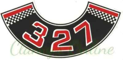 Chevrolet 327 air cleaner decal. New. | eBay