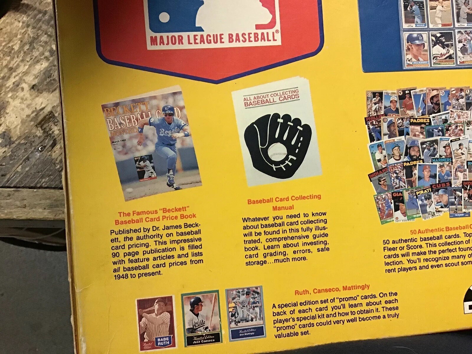 Vintage Official Baseball Card Collector’s Kit Major League BasebalL No ...