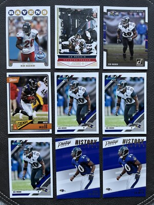Ed Reed HOF Baltimore Ravens Legend 18-Card Lot 2008-2022 Collector Lot ...