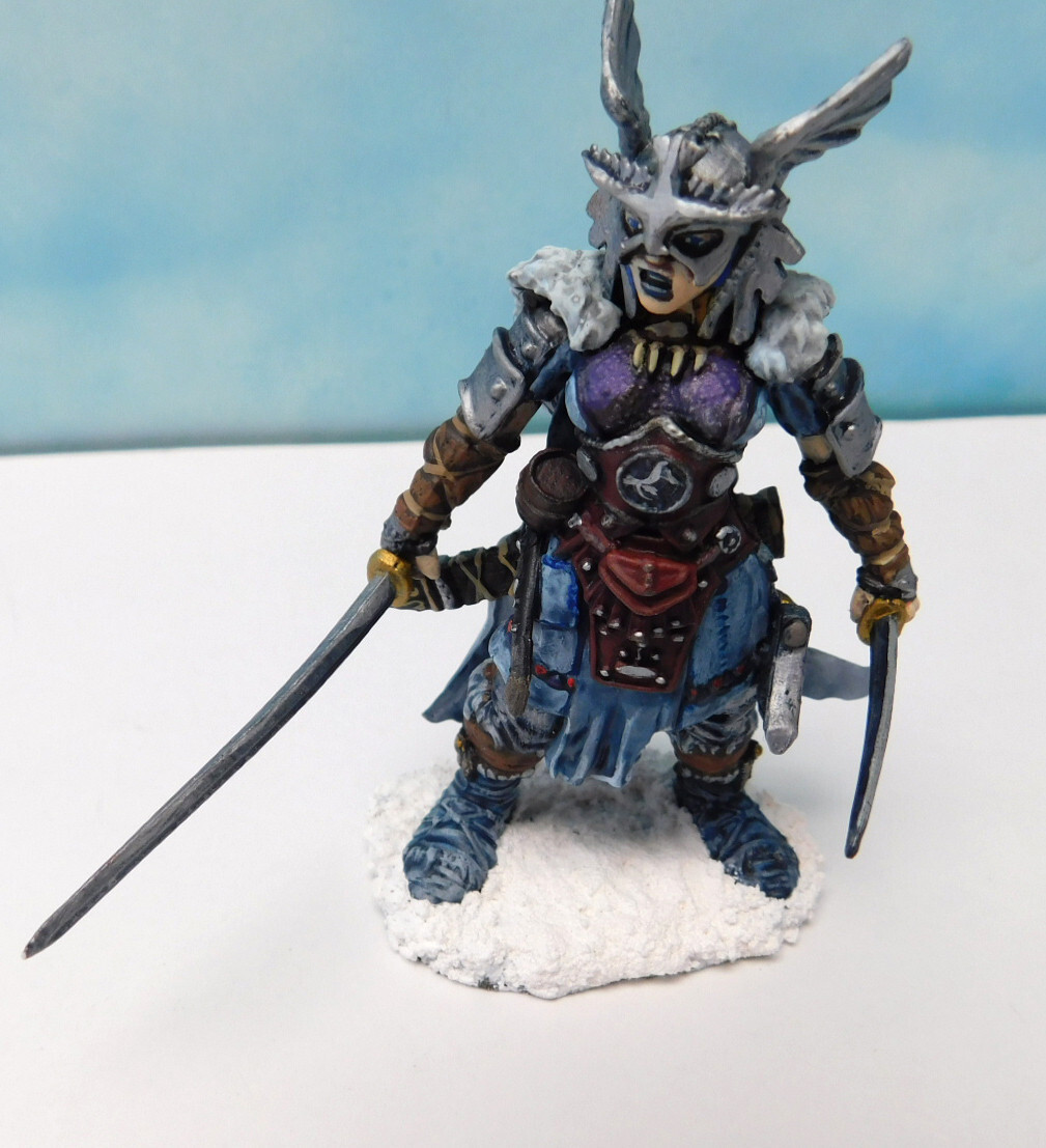 Well Painted Reaper Bones Black: Frost Giant Heroine with snow on base | eBay