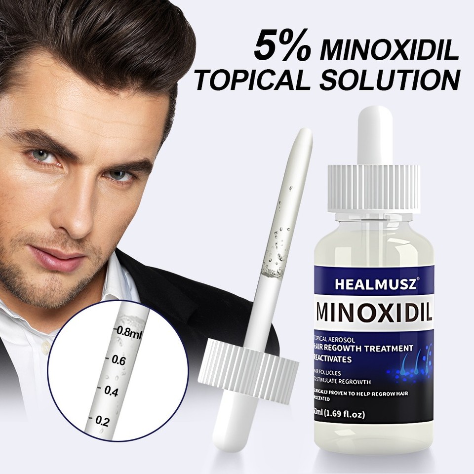6PCS Minoxidil 5% Hair Regrowth Treatment Topical Solution for Men ...