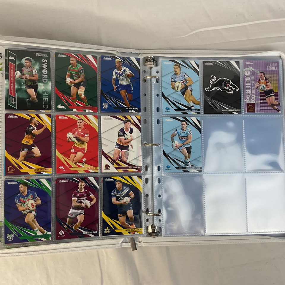NRL 2024 Traders Trading Cards Binder White with Assorted Cards (H2) CP ...