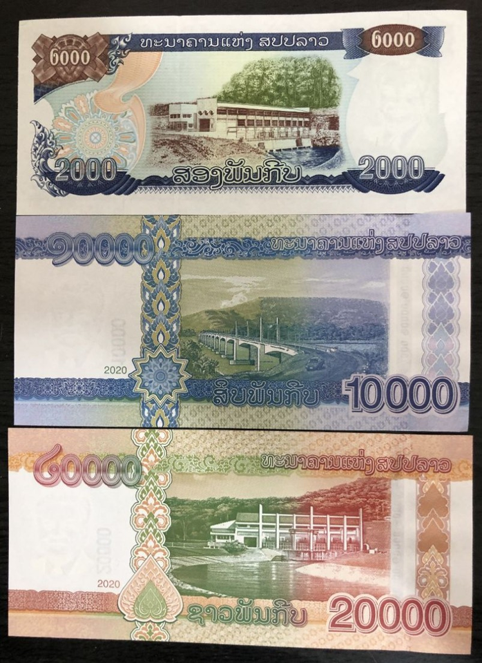 1997~2020 LAOS - 2000, 10000, 20000 KIP - UNC (3 NOTES) | eBay