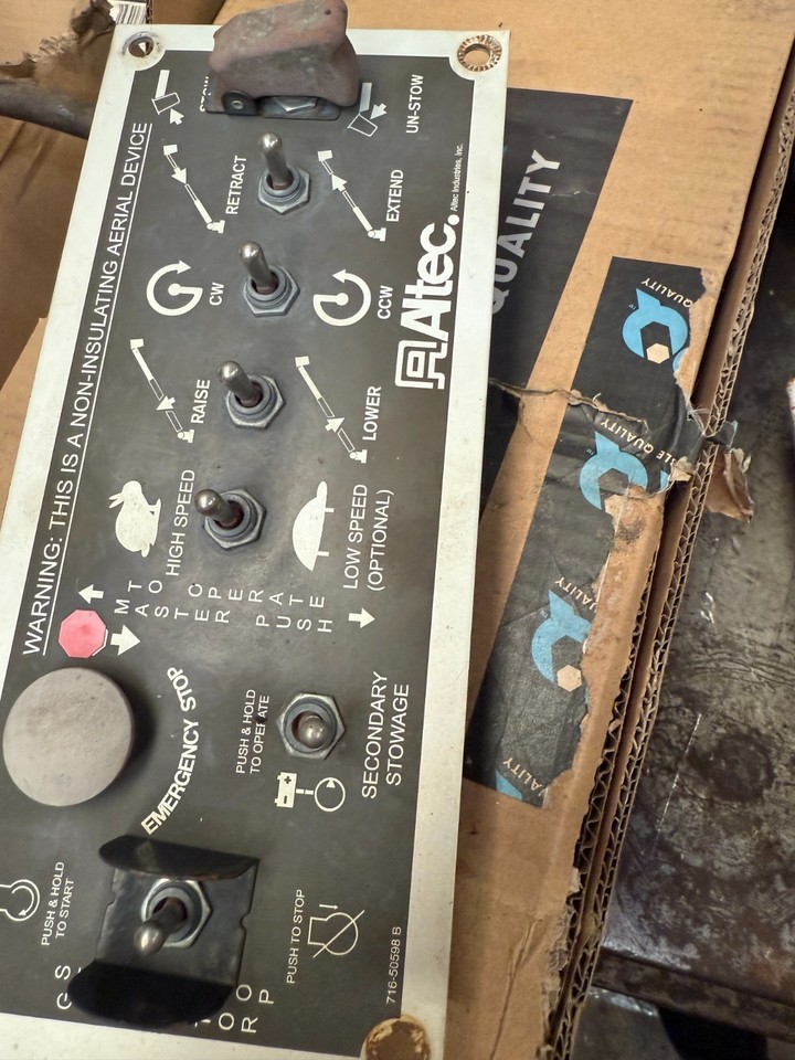 Altec Bucket Truck upper Control Panel Switches Controller Switch | eBay