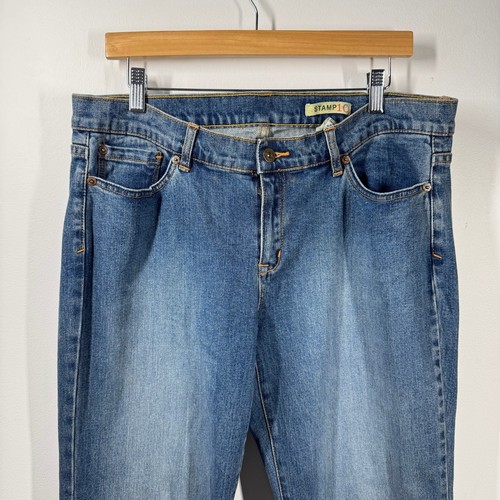 Stamp 10 Jeans Women 14 Plus Size Blue Denim Bootcut Cotton Blend ...