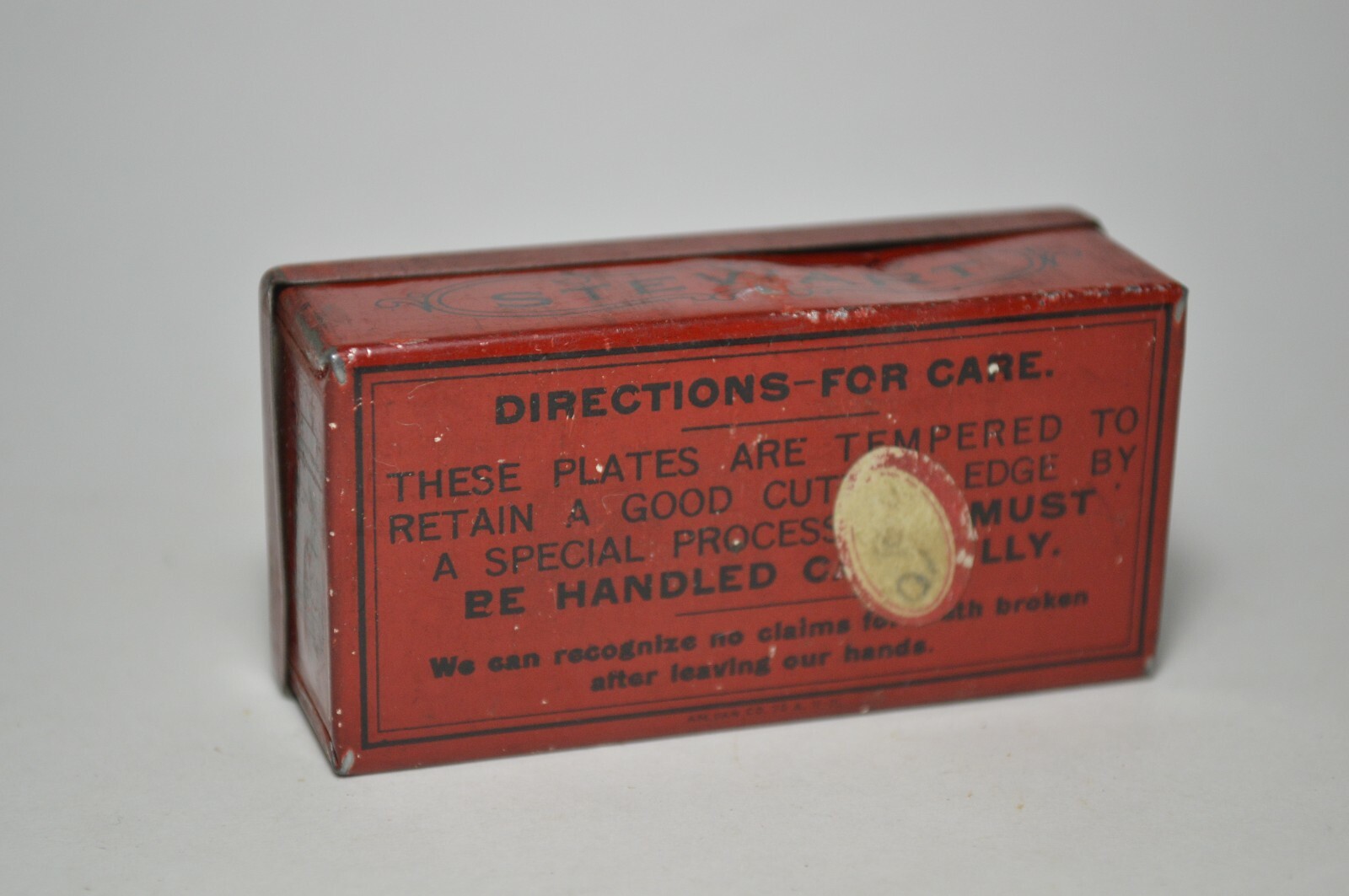 Stewart Clipper Plate Tin Chicago Flexible Shaft Co Antique | eBay